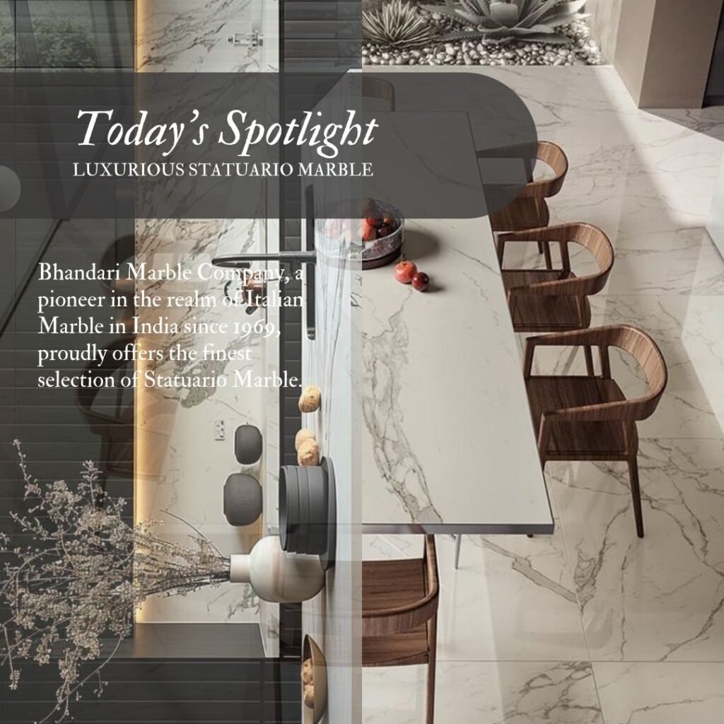 Today's Spotlight: Luxurious Statuario Marble - Bhandari Marble Company
