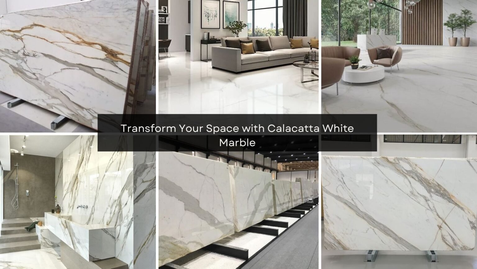 Transform Your Space with Calacatta White Marble